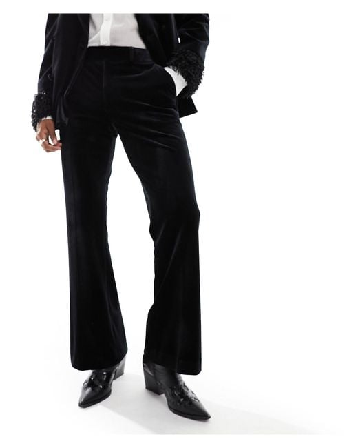 ASOS Flare Suit Pants in Black for Men | Lyst