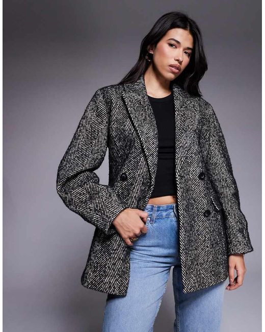 ASOS Formal Sculpted Short Coat in Grey | Lyst UK