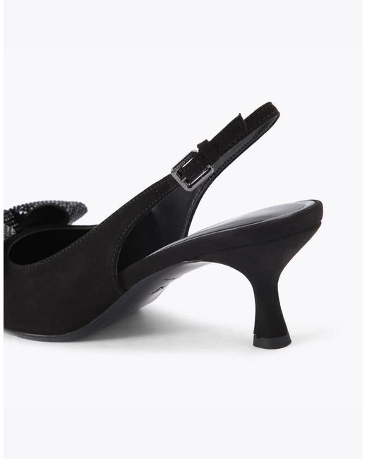 KG by Kurt Geiger Tilly Bow Gem Heeled Shoes in White | Lyst UK