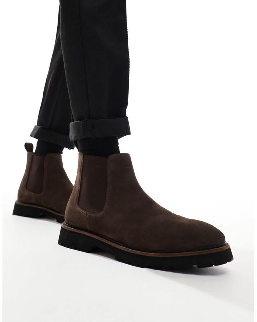 Walk London Mayfair Chelsea Boot in Black for Men | Lyst