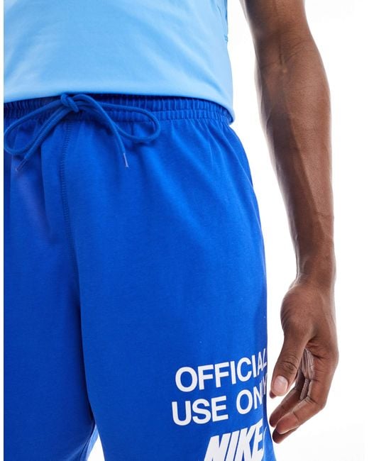 Nike "official Use Only" Graphic Shorts in Blue for Men | Lyst