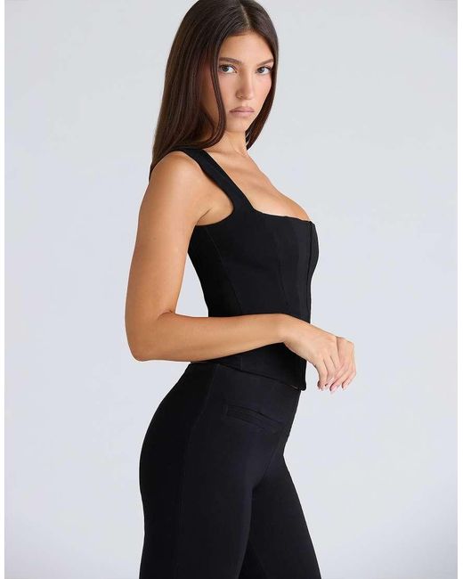 House Of Cb The Balconette Fitted Corset Top in Black | Lyst UK