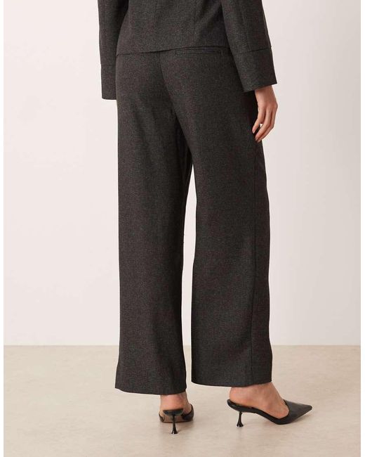 Aware Clean Tailored Wide Leg Trouser Co-ord in Black | Lyst UK