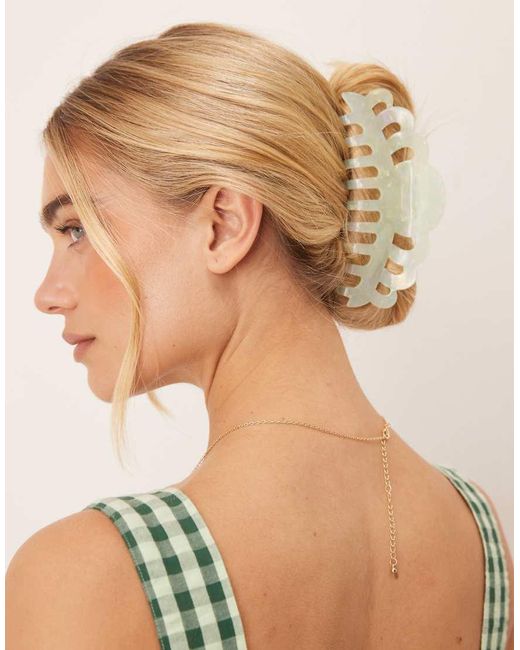 SUI AVA Emma Giga Extra Large Hair Claw in Natural | Lyst UK