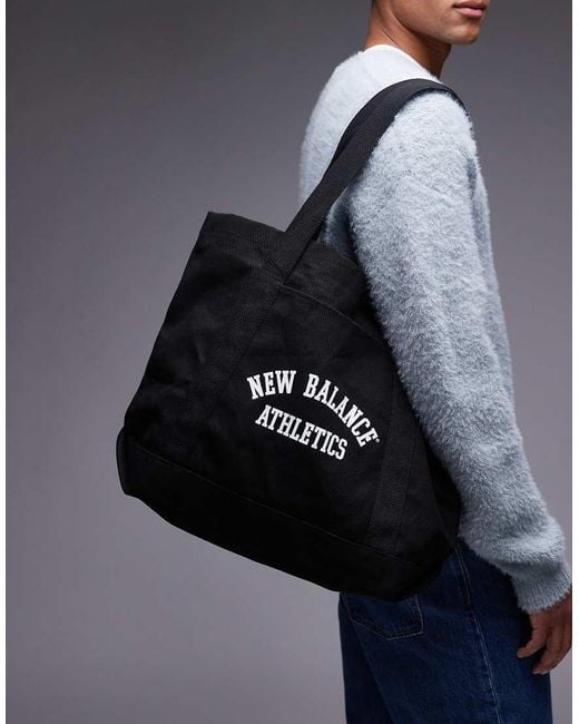 New Balance Canvas Tote Bag in Blue for Men | Lyst UK