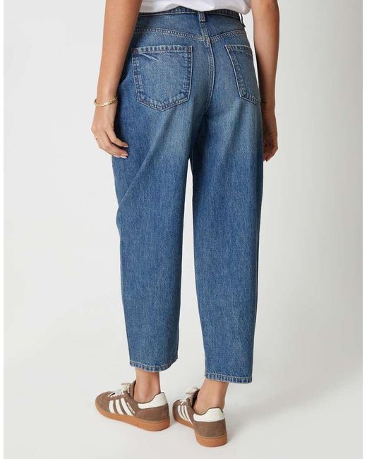 Threadbare Barrel Leg Jeans in Blue | Lyst UK