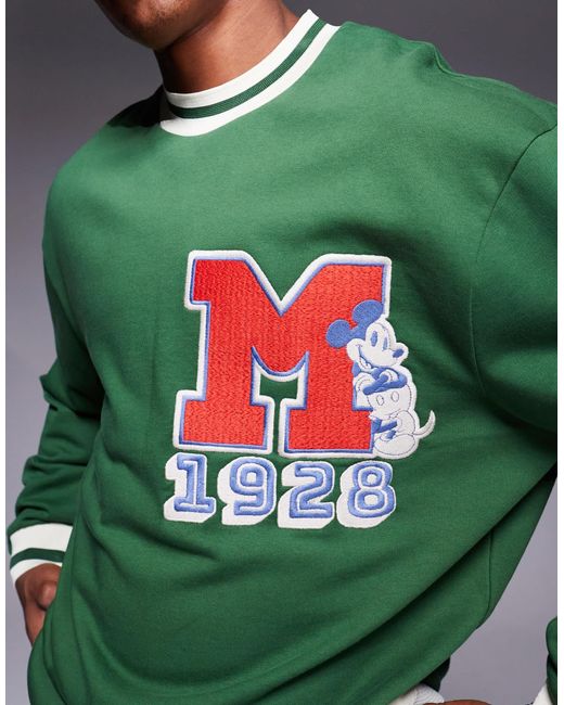 ASOS Disney Oversized Sweatshirt With Tipping Details And Mickey Mouse ...