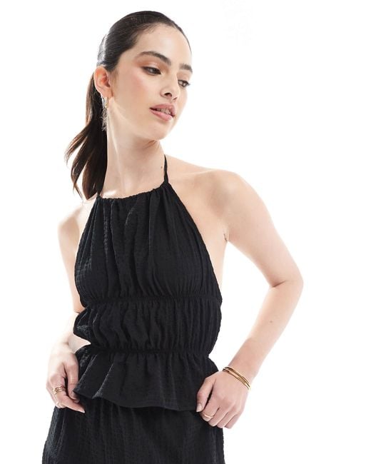 esmé studios Esmee Exclusive Sheer Open Back Halter Neck Beach Top Co ...