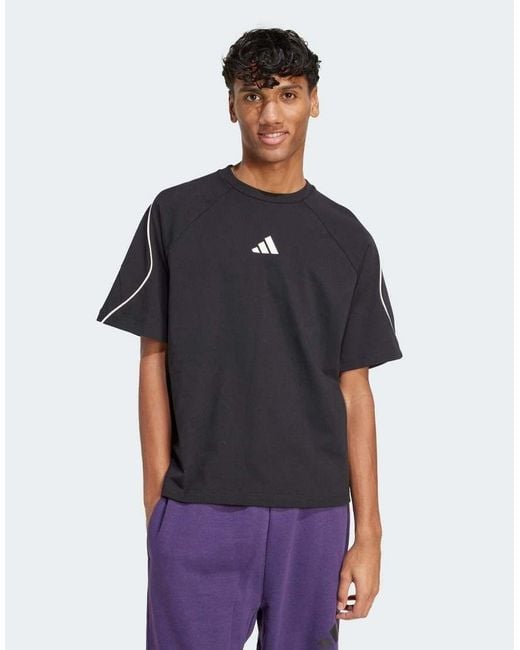 adidas Originals Stadium Tee in Black for Men | Lyst UK