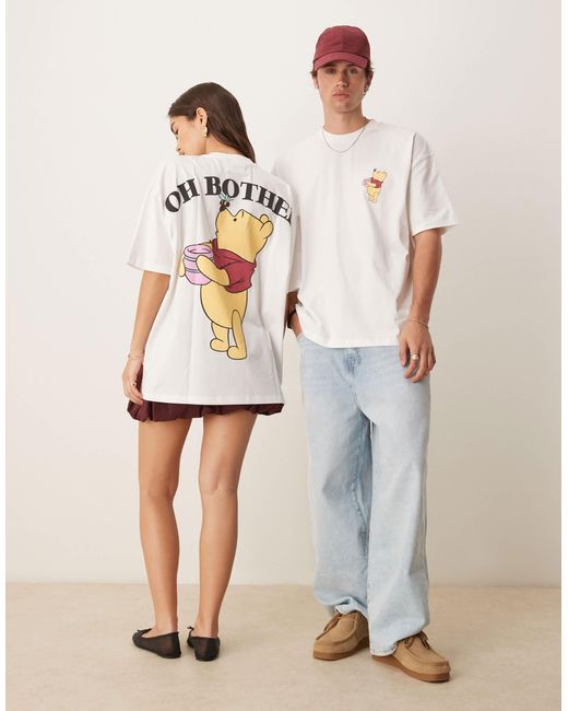 ASOS Disney Unisex Oversized T-shirt With Winnie The Pooh Prints in ...