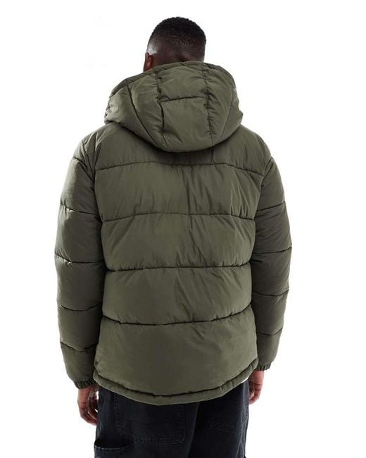 JJ Rebel Puffer Jacket With Hood in Green for Men | Lyst UK