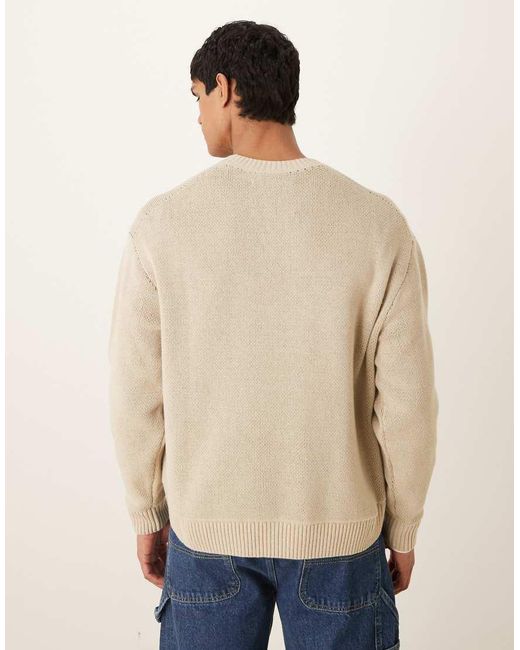 Abercrombie & Fitch Countryside Graphic Jumper in Natural for Men | Lyst UK