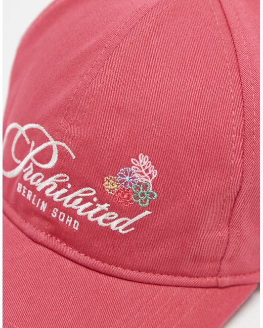 Prohibited Bohemian Cap in Pink | Lyst