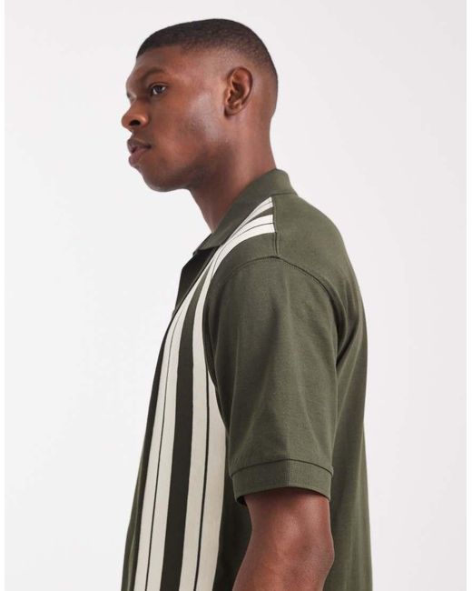 ASOS Heavyweight Relaxed Boxy Polo With Panel Detail for Men | Lyst UK
