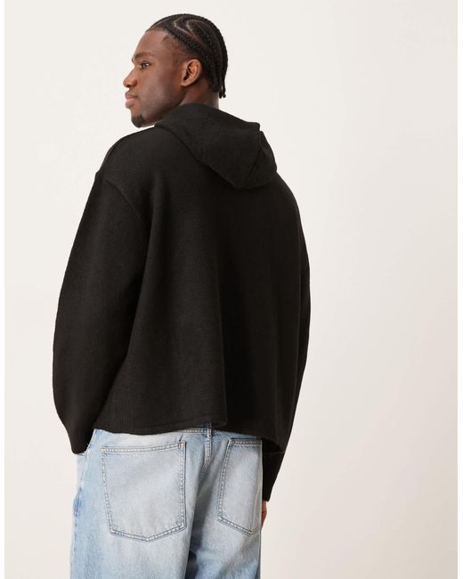 ASOS Oversized Boxy Hoodie in Black for Men | Lyst