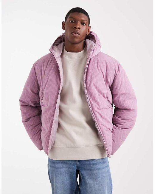 ASOS Puffer Jacket in Pink for Men | Lyst UK