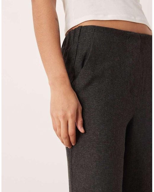 Aware Clean Tailored Wide Leg Trouser Co-ord in Black | Lyst UK