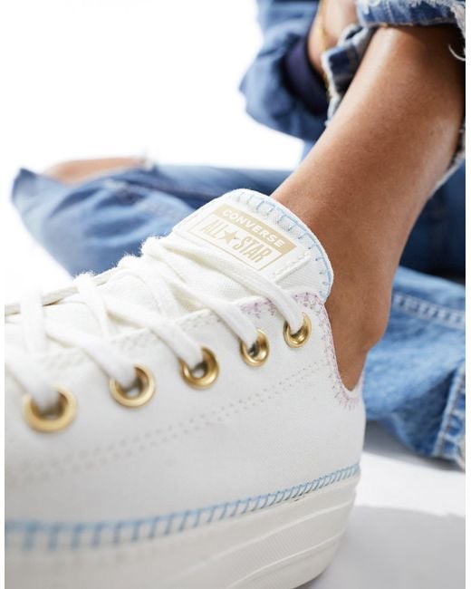 Converse Chuck Taylor All Star Lift Platform Sneakers With Crafted ...