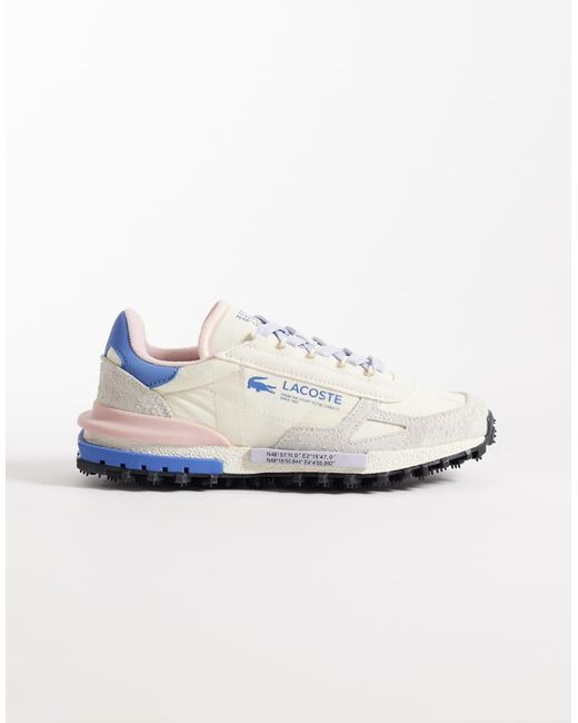 Lacoste Elite Active Logo Sneakers in White | Lyst UK