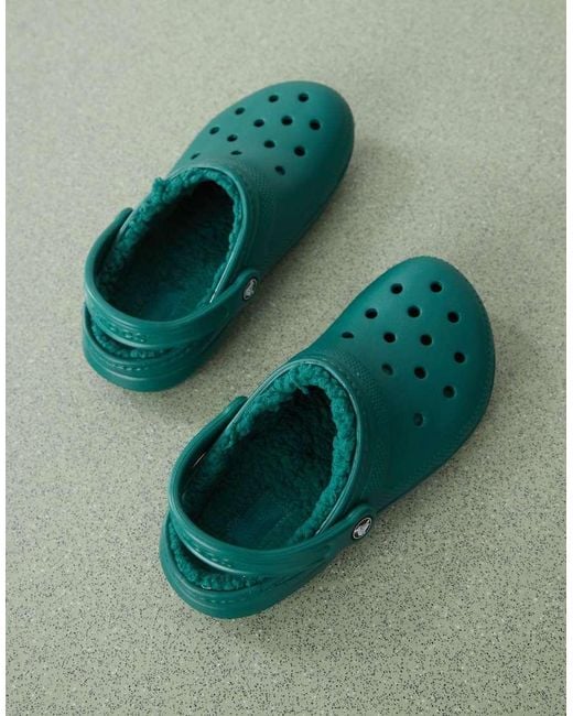 Crocs™ Unisex Classic Fleece Lined Clog in Green | Lyst UK
