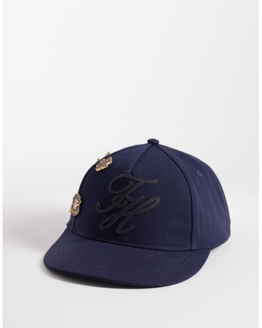 Tommy Hilfiger Script Logo Badge Hat in Blue for Men | Lyst