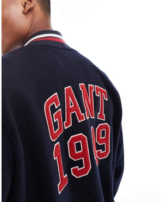 GANT 75Th Anniversary Capsule Wool Varsity Jacket With Logo in Blue for ...