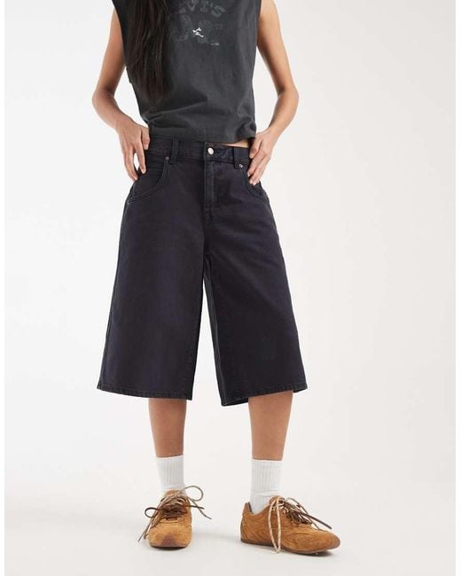 Levi's Super baggy Long Denim Jorts in Blue | Lyst UK