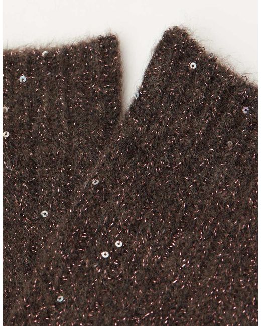 Calzedonia Micro Sequinned Socks in Natural | Lyst UK