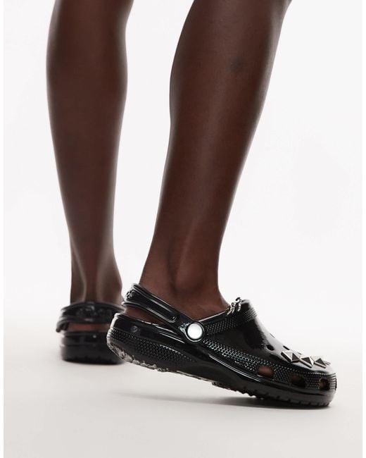 Crocs™ Classic Studded Clog in Brown | Lyst