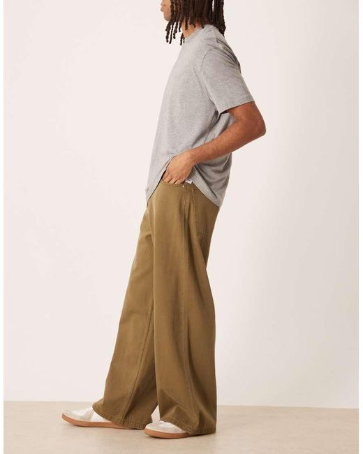 ASOS Loose Jeans in Natural for Men | Lyst UK