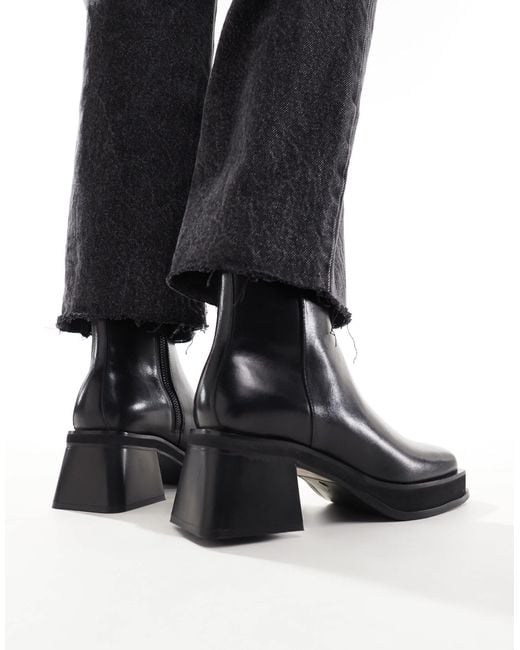 Walk London L Inside Zip Boot in Black | Lyst