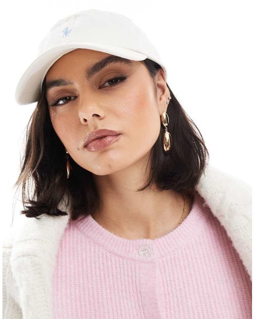 Polo Ralph Lauren Logo Cap in Natural | Lyst UK
