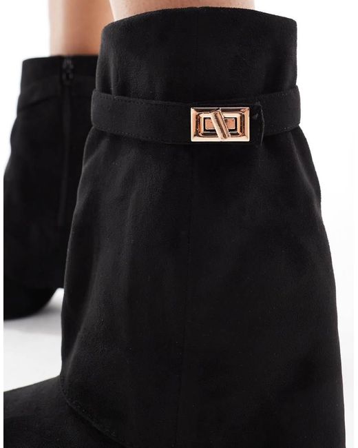 SEQWL Ranger Fold Over Ankle Boots in Black | Lyst UK