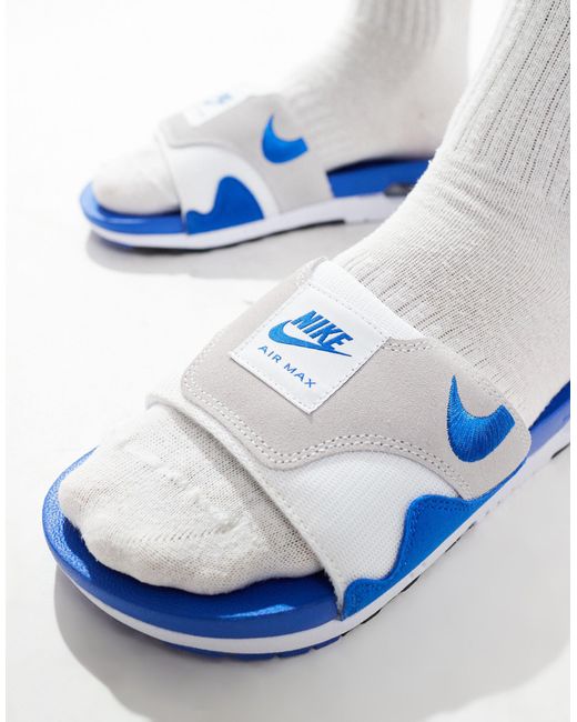 Nike Air Max 1 Slide Sandals From Finish Line in Blue for Men | Lyst
