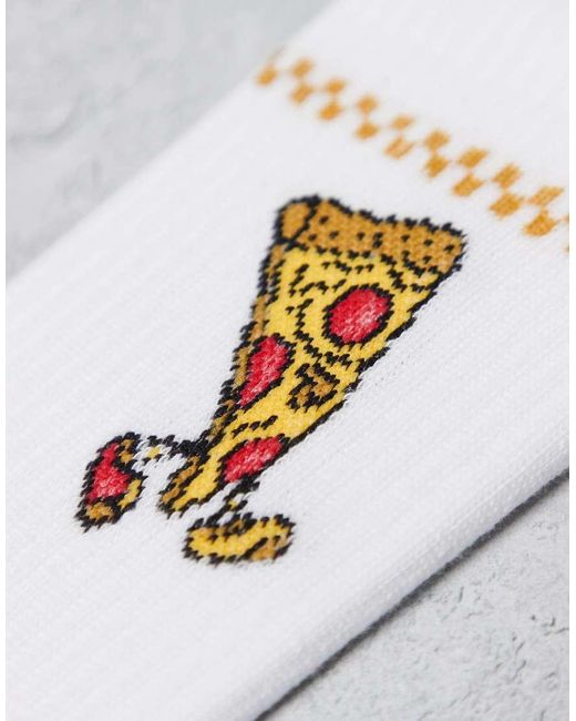 ASOS 3 Pack Socks With Fast Food Characters With Embroidery in Grey for ...