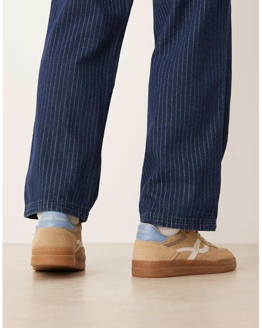 Pompeii UK Pompeii Elan Pippa Suede Lace Up Sneakers in Blue for Men ...