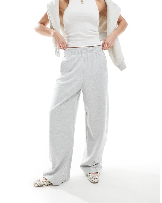 Stradivarius Str Barrel Leg Trackies in White | Lyst