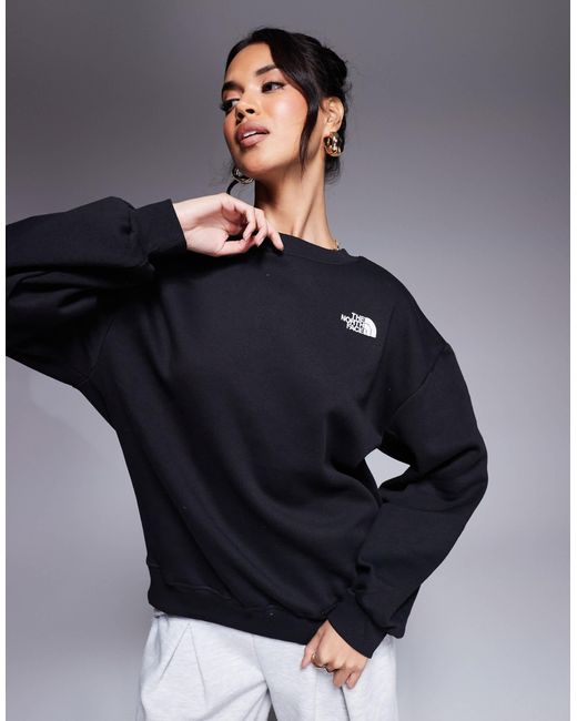 The North Face Evolution Oversized Crew in Blue | Lyst