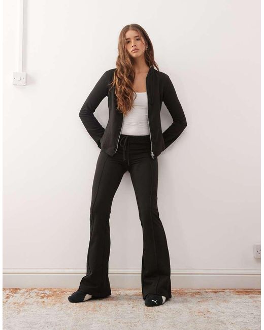 Monki Flared Co-Ord Joggers in Natural | Lyst UK