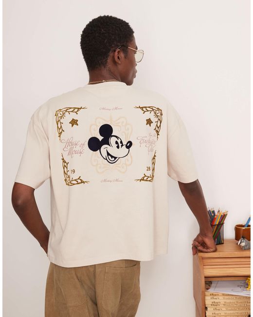 ASOS Disney Unisex Boxy Oversized T-shirt With Mickey Mouse Prints in ...