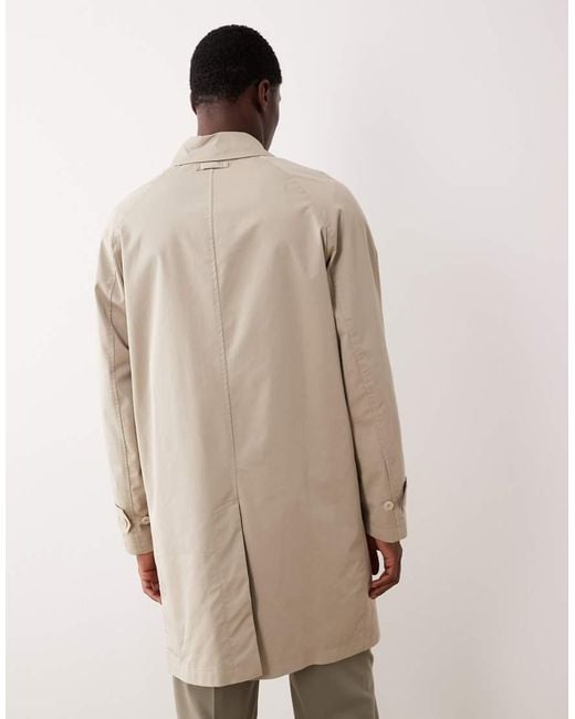 Mango Classic Trench Coat in Natural for Men | Lyst UK