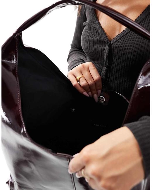 New Look Slouchy Shoulder Bag in Black | Lyst UK
