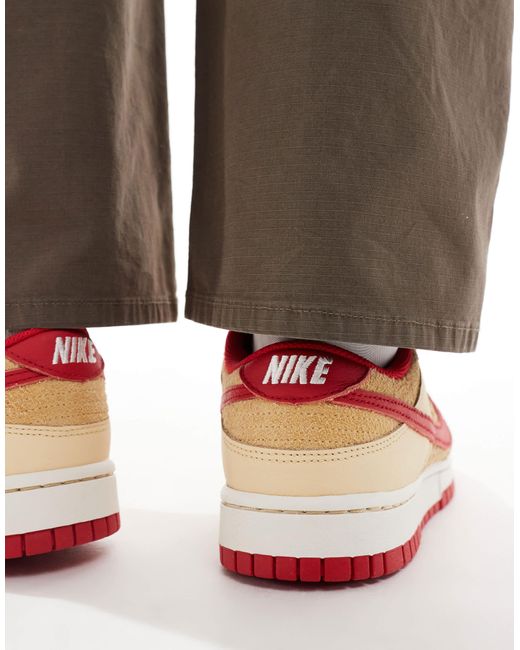 Nike Dunk Low Retro Sneakers in Pink for Men | Lyst