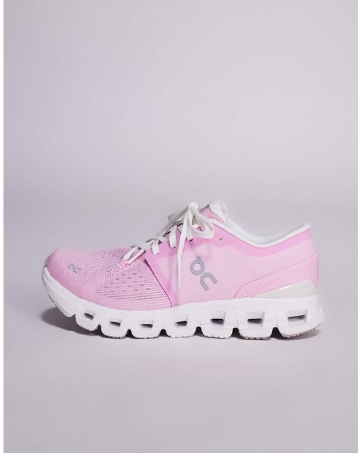 On Shoes On Cloud X 4 Training Trainers in Pink | Lyst UK