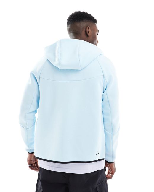 Nike Tech Fleece Full Zip Hoodie in Blue for Men | Lyst