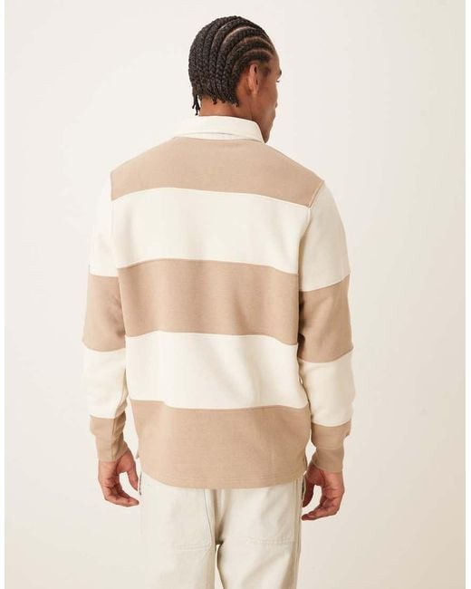 Mango Cotton Mix Rugby Sweatshirt in Natural for Men | Lyst UK