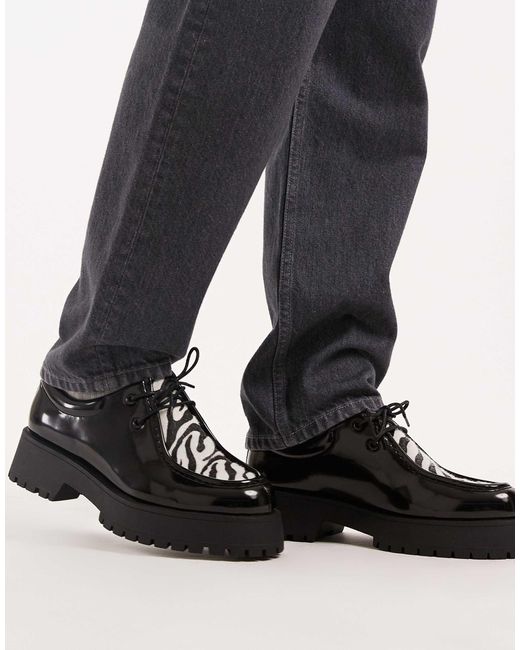 ASOS Chunky Shoes in Black for Men | Lyst