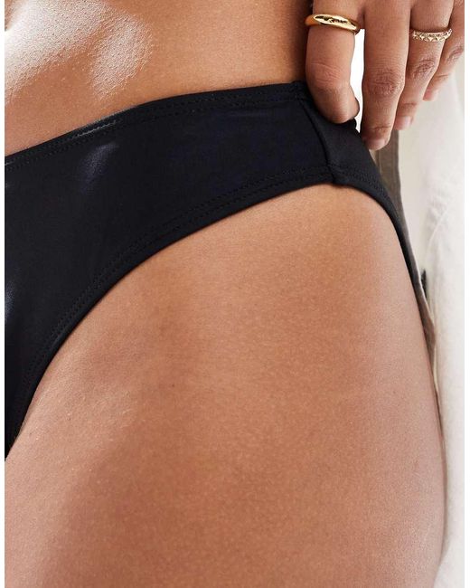 4th & Reckless High Leg Bikini Bottom Co-ord in Blue | Lyst UK