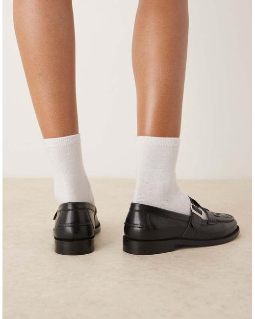 Walk London Rhea Weave Loafer in Brown | Lyst UK