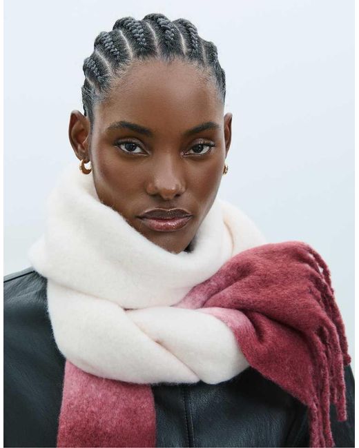 Stradivarius Dip-Dye Scarf in Blue | Lyst UK